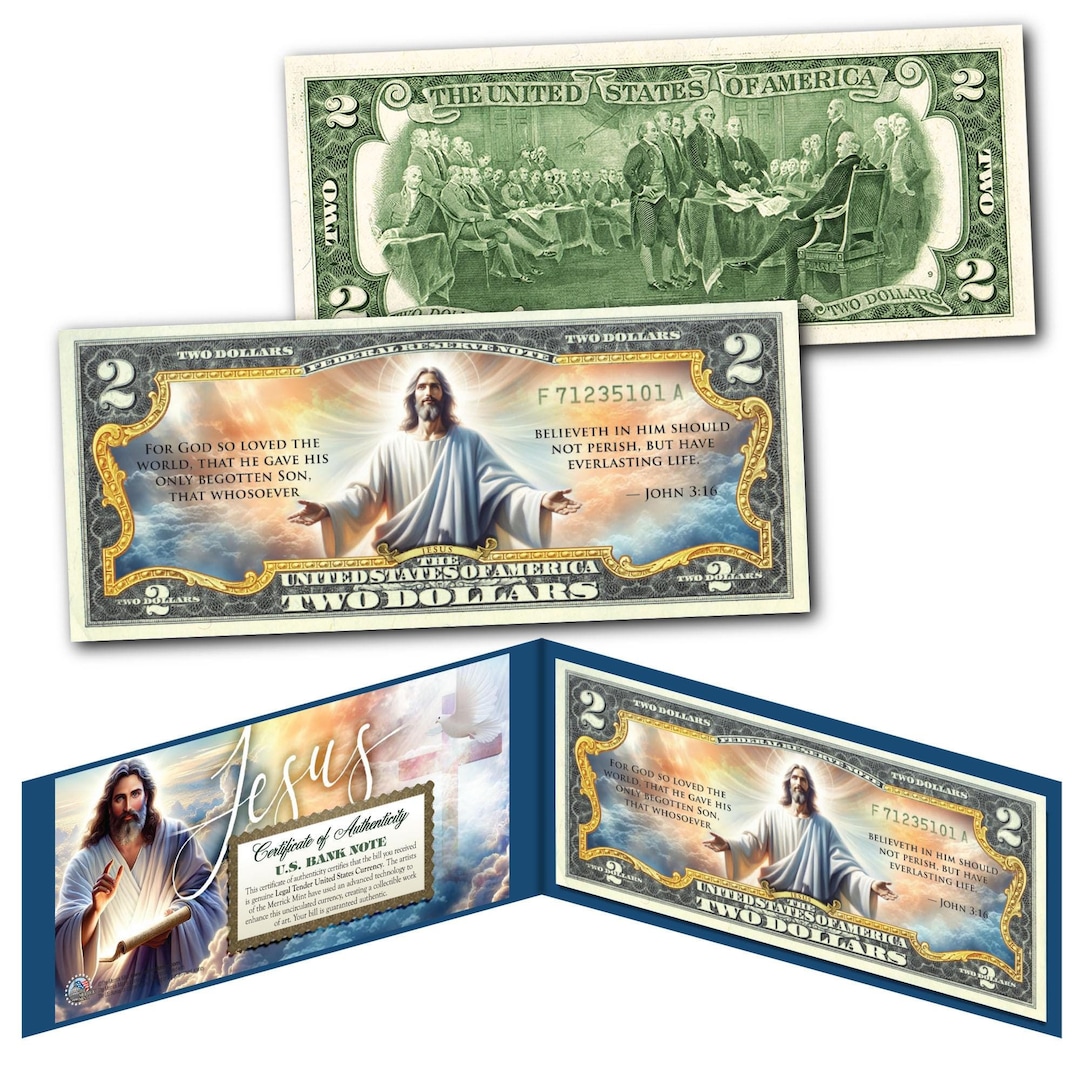 JESUS CHRIST John 3:16 Religious Bible Verse Genuine Legal Tender U.S ...