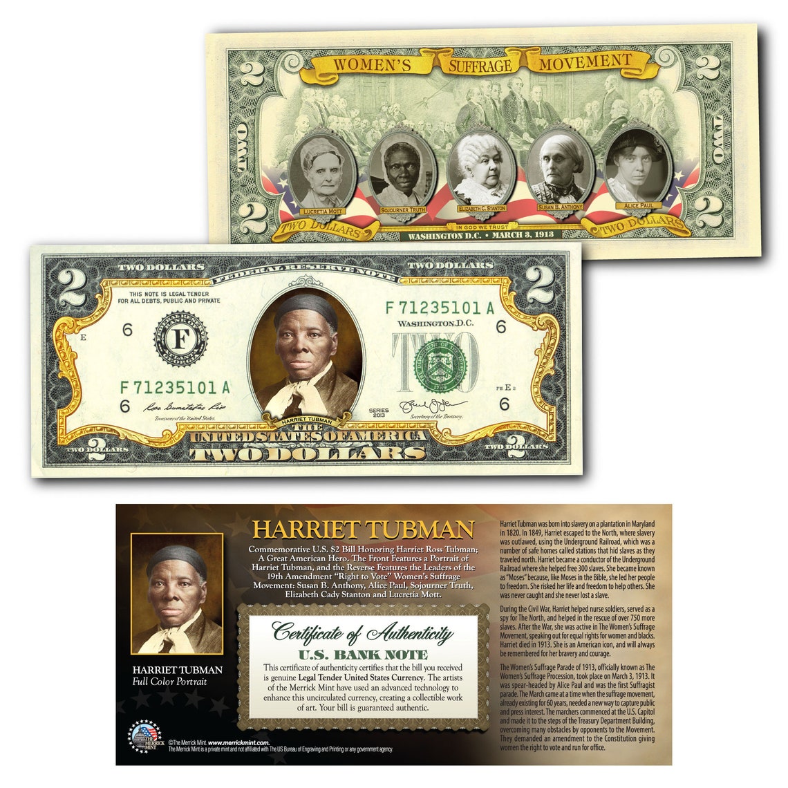HARRIET TUBMAN women's Suffrage Official - Etsy