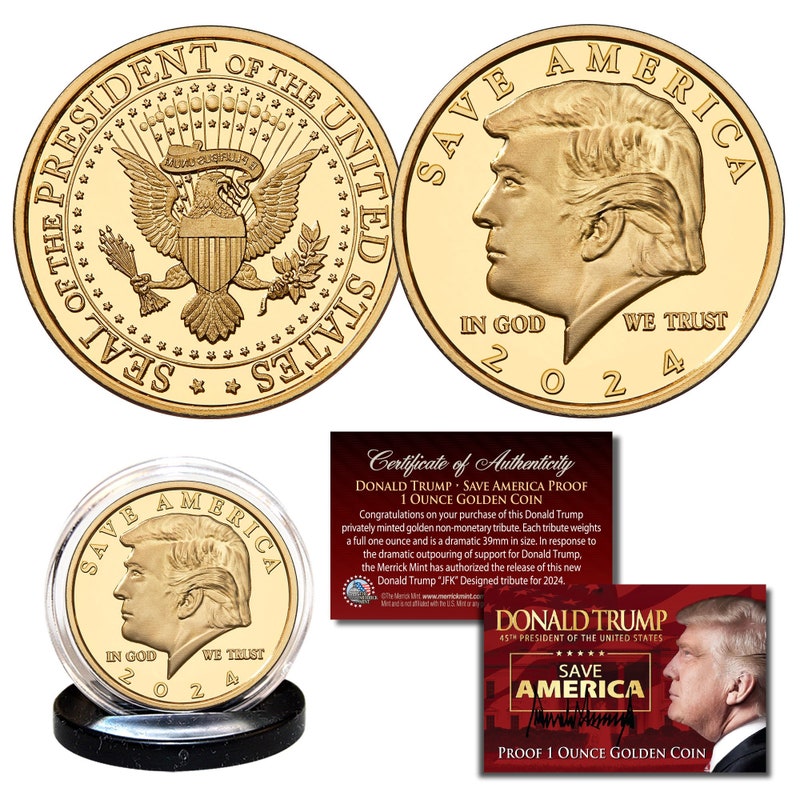 Gold Trump Gold Dollar - Etsy