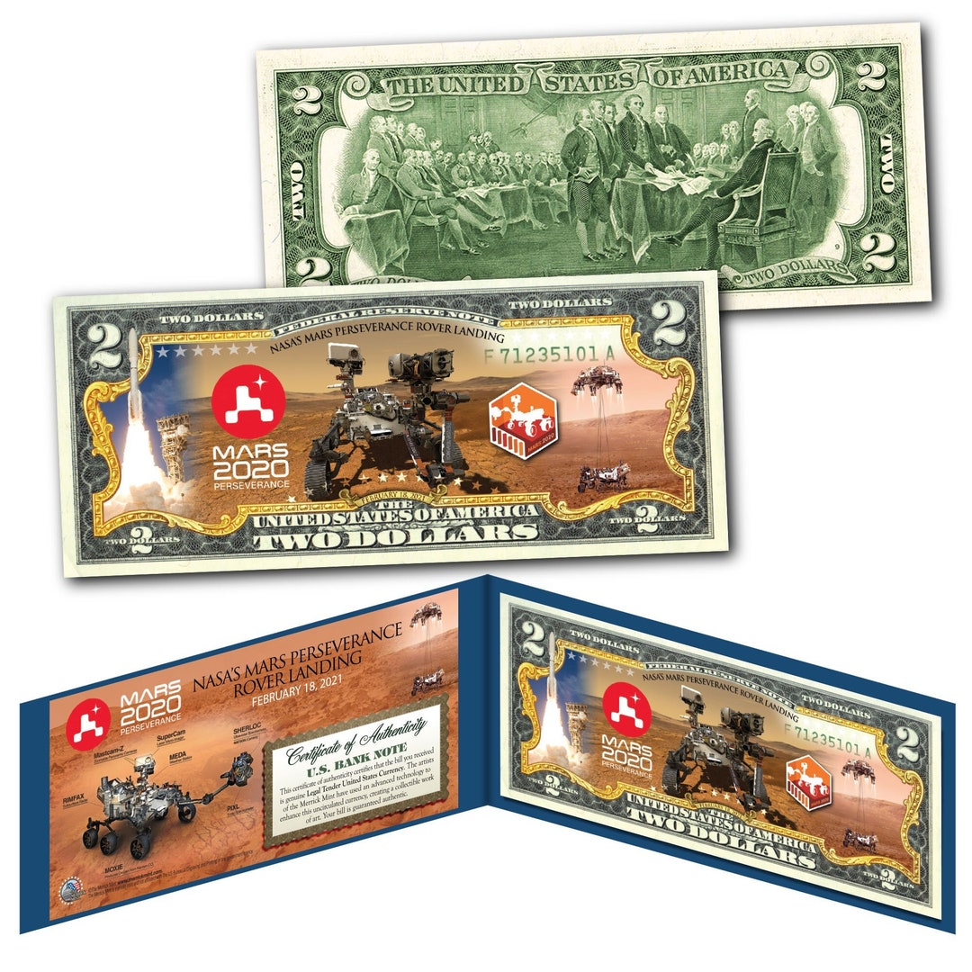 Nasa's MARS Perseverance Rover Landing Genuine Authentic Legal Tender U ...