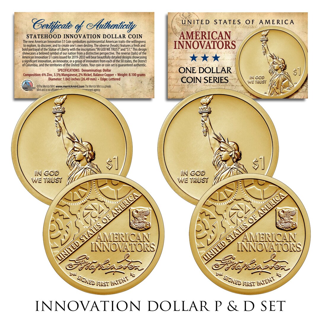 American Innovation State 1 Dollar Coin 2018 1st Release 2-coin Set P ...