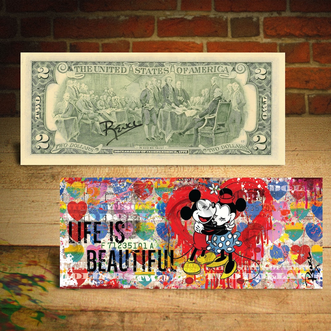 Mickey Mouse & Minnie Mouse * Life is Beautiful * LOVE Genuine Two ...