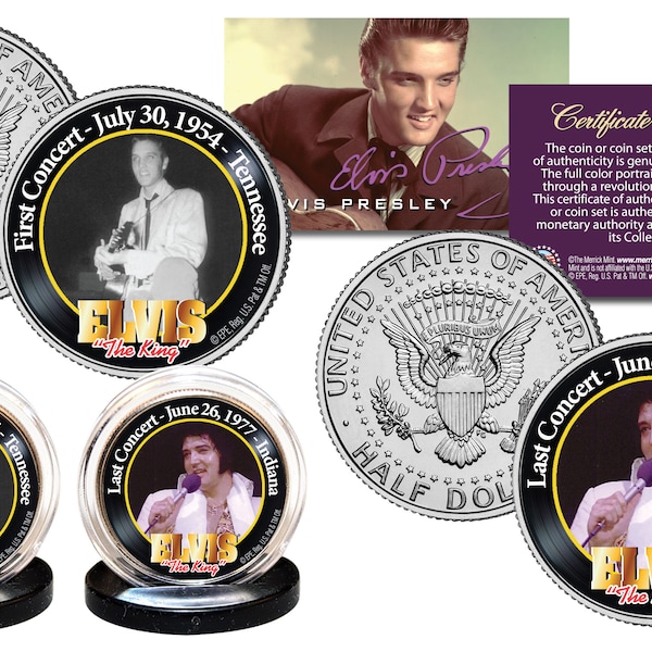 Elvis Presley Coin Set - Etsy