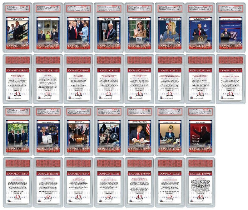 Donald Trump 45th U.S. President Official First Term 15 Card Set All ...