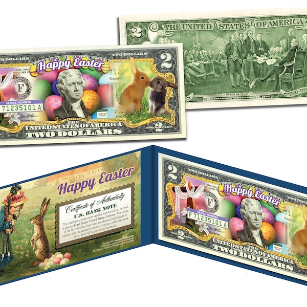 Bunny Dollar Bill - Etsy