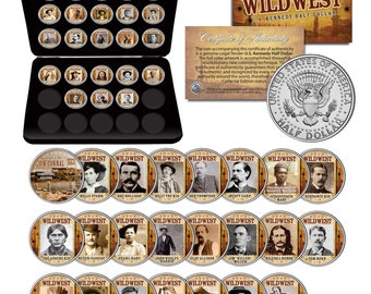 WILD WEST Outlaws Gunslingers Old West Black Eagle Billy the Kid ...