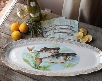 Fish serving platter | Etsy