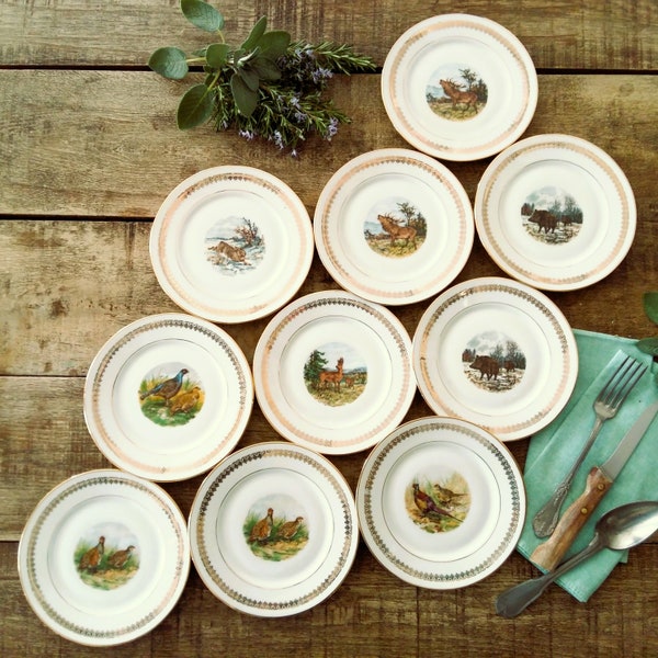 Pheasant Plates - Etsy