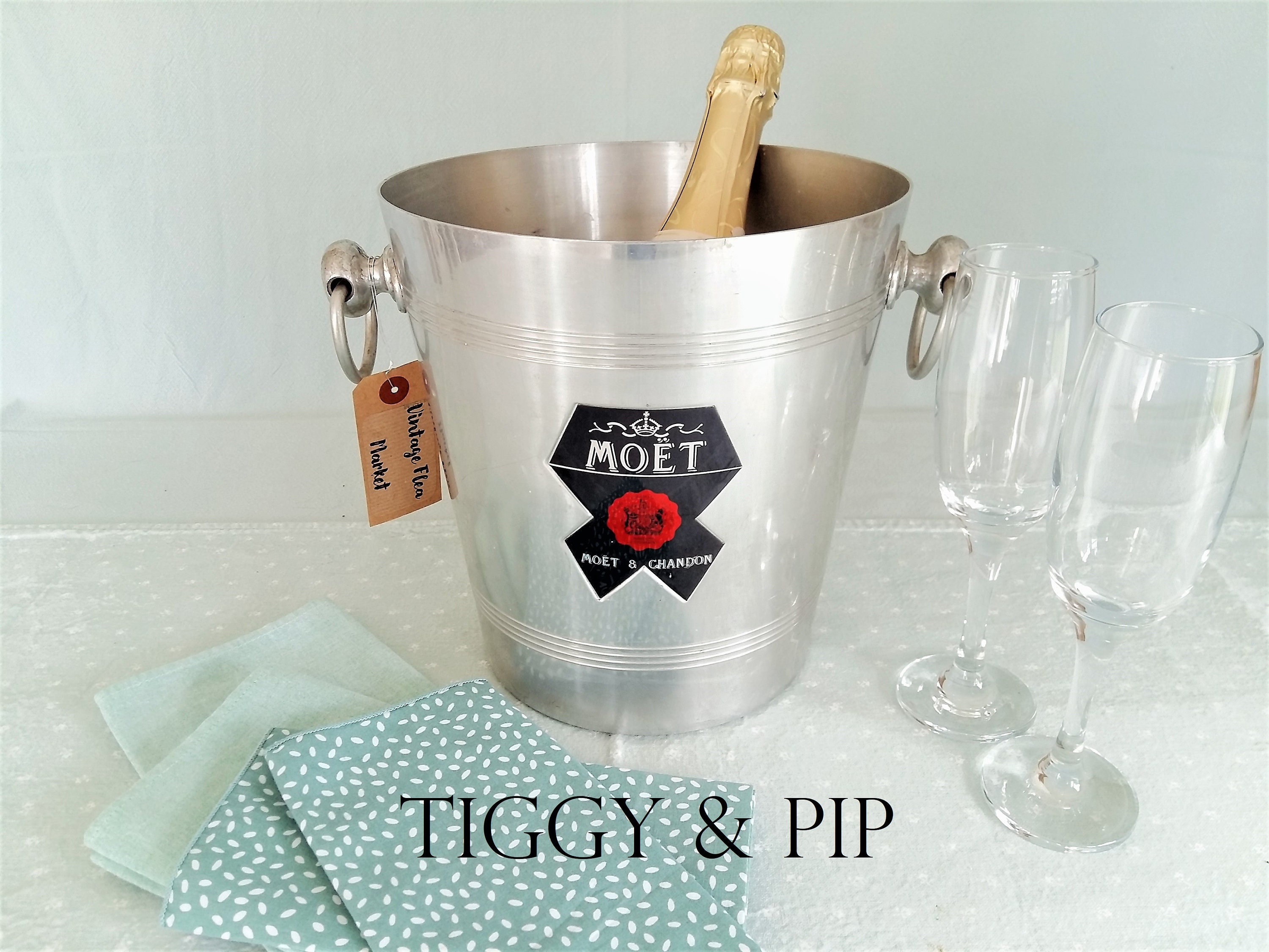 Champagne Ice Buckets. Moet & Chandon Dry Monopole Charles - Etsy