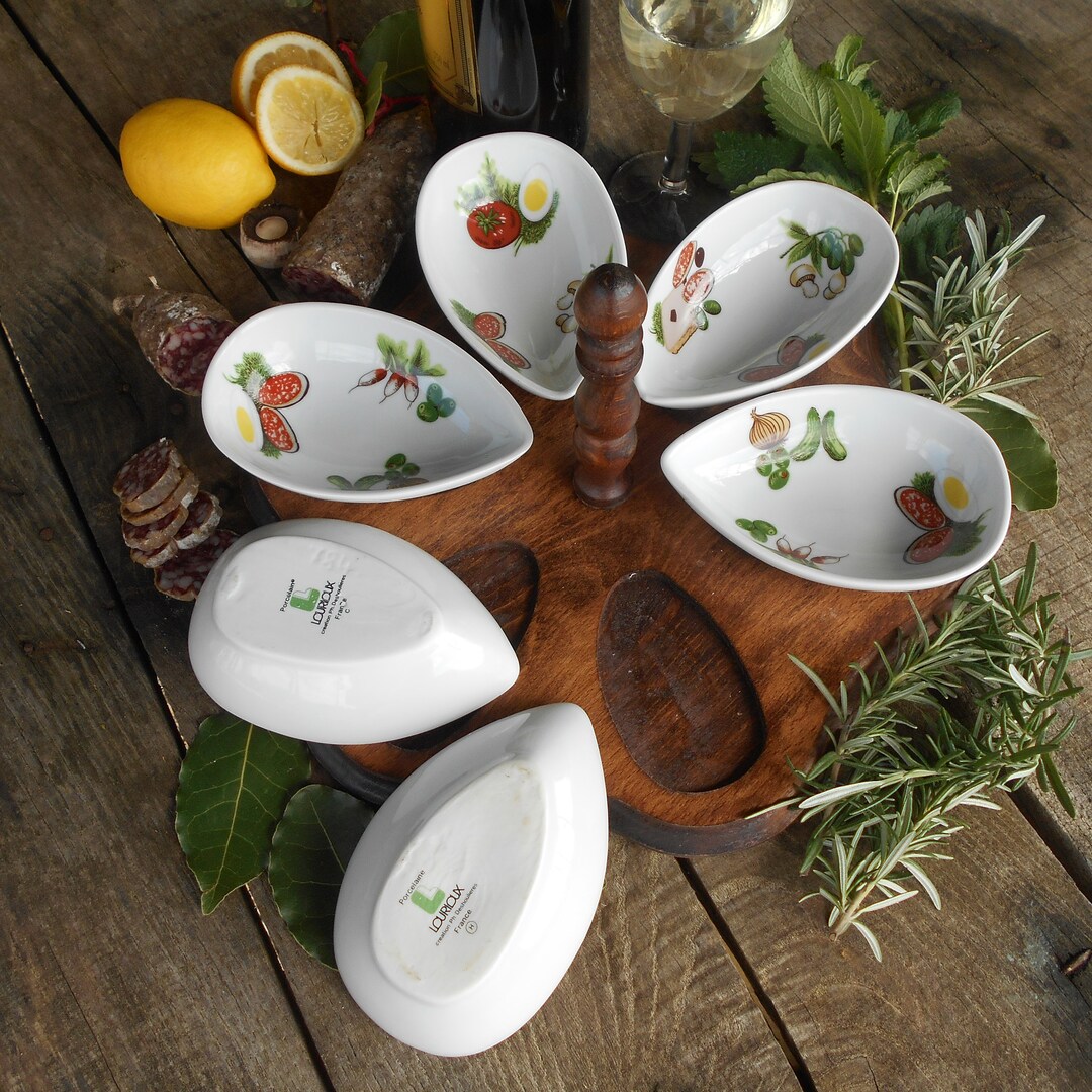 Six Mid-century Modern 'entrée' starter Serving - Etsy