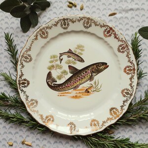 10 Mix and Match Fish Plates. Mismatched Fish Dinner Plates. Fish Plate ...