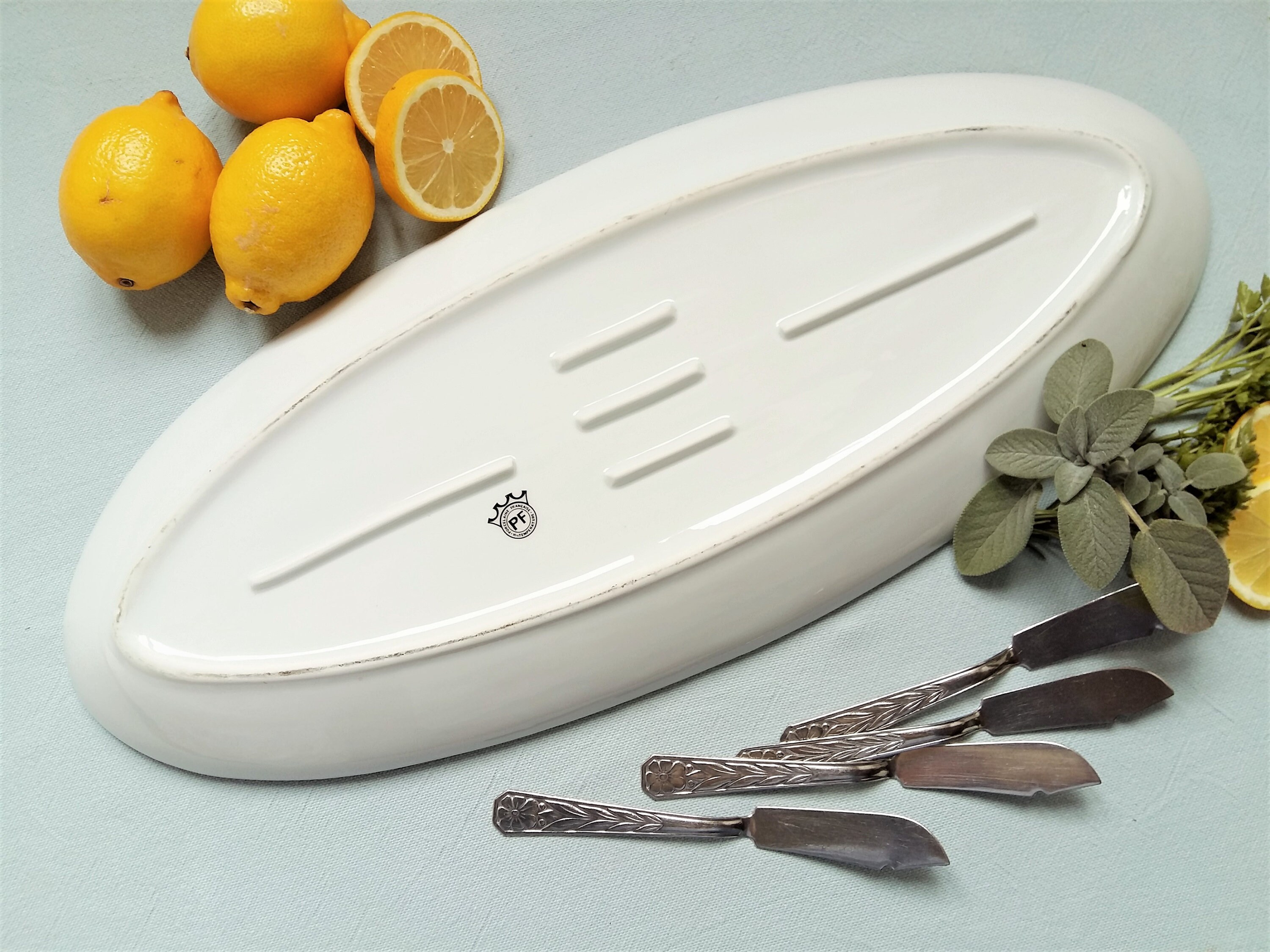 Huge Heavy French Fish Platter. Extra Long Fish Serving | Etsy