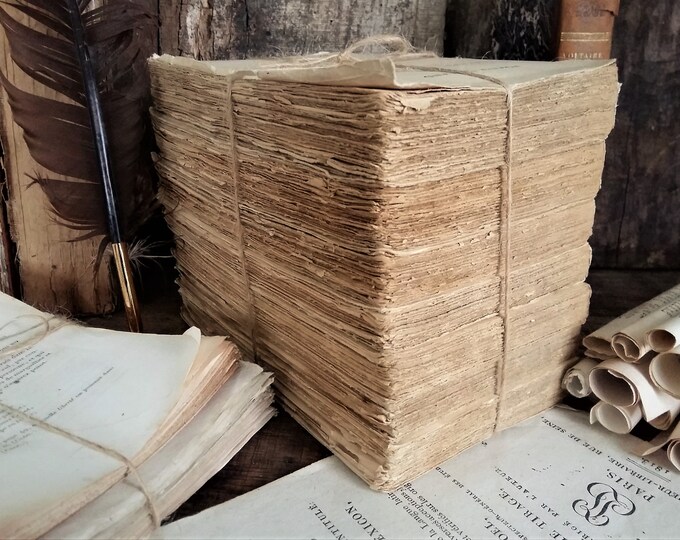 Stack of Seven Antique, French Books. Printed 1926 1929. Antique French ...