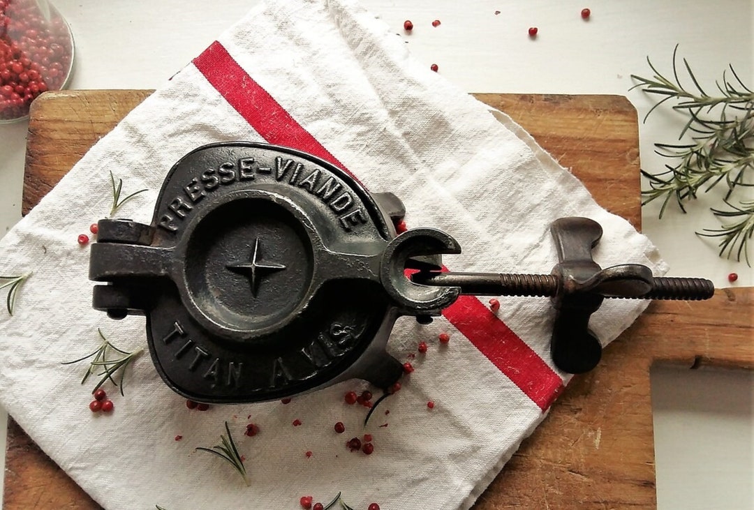 Antique French Meat Press. Early 20th Century Burger Press - Etsy