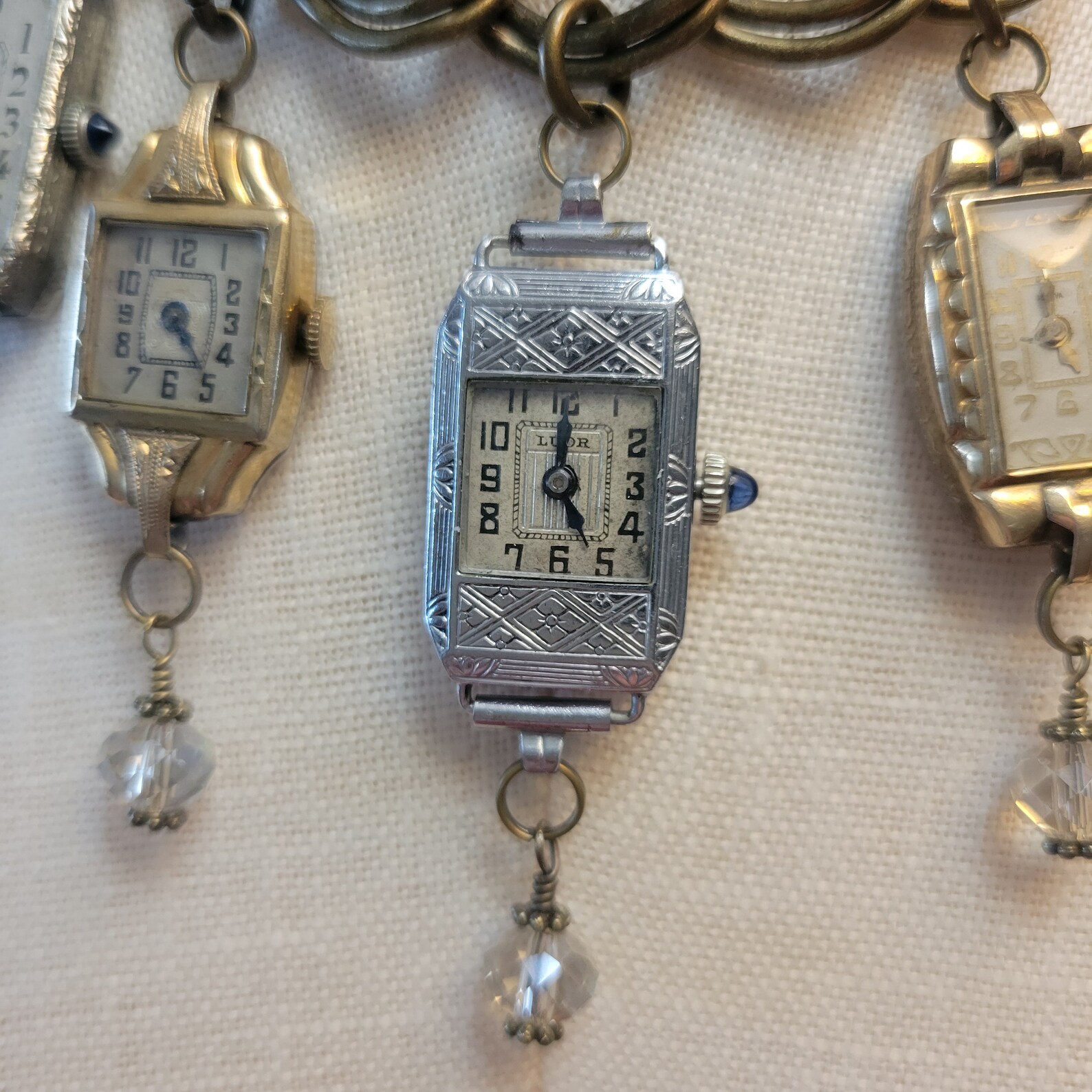 Vintage Art Deco Watch Assemblage Necklace / Upcycled / Repurposed ...