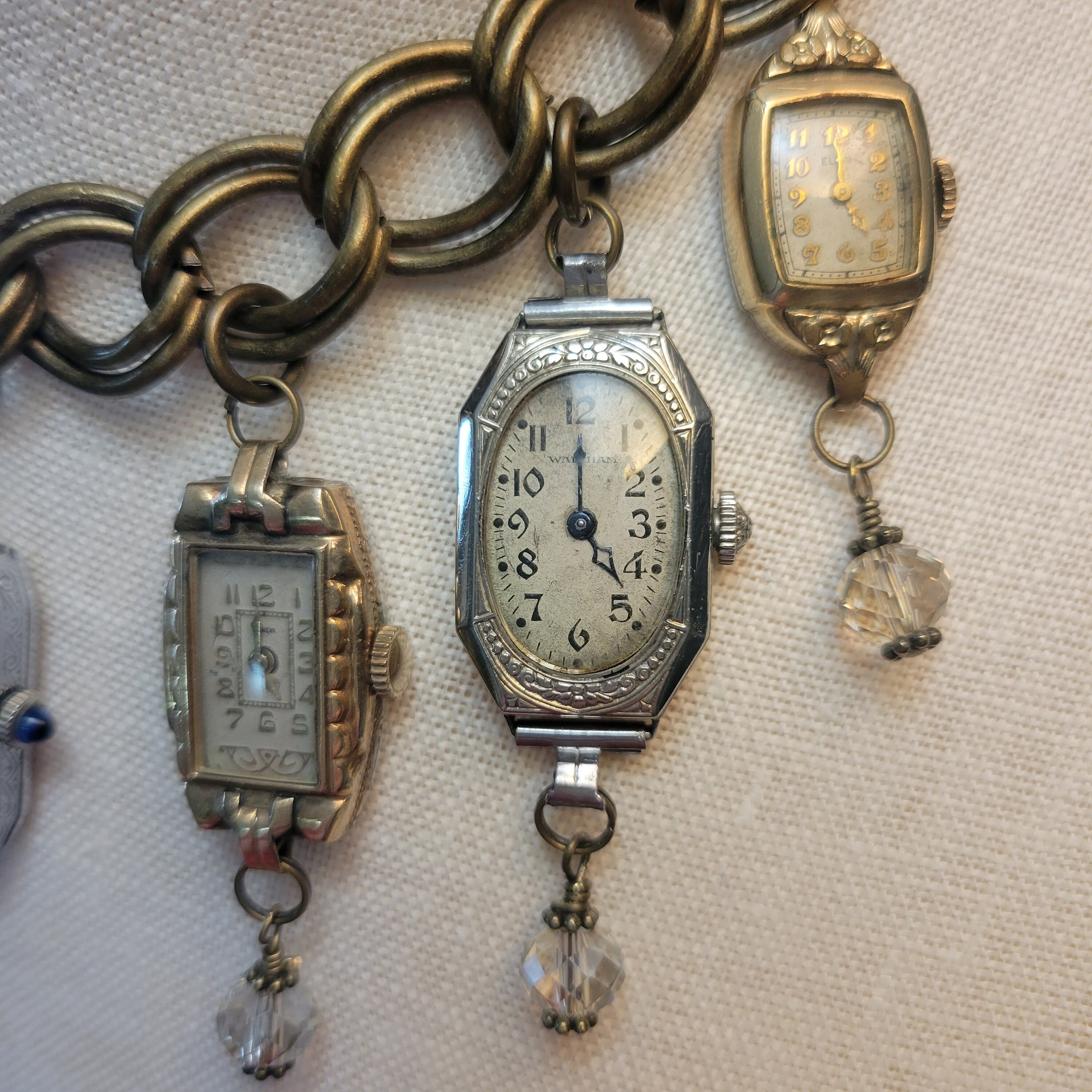 Vintage Art Deco Watch Assemblage Necklace / Upcycled / Repurposed / Steampunk - Etsy