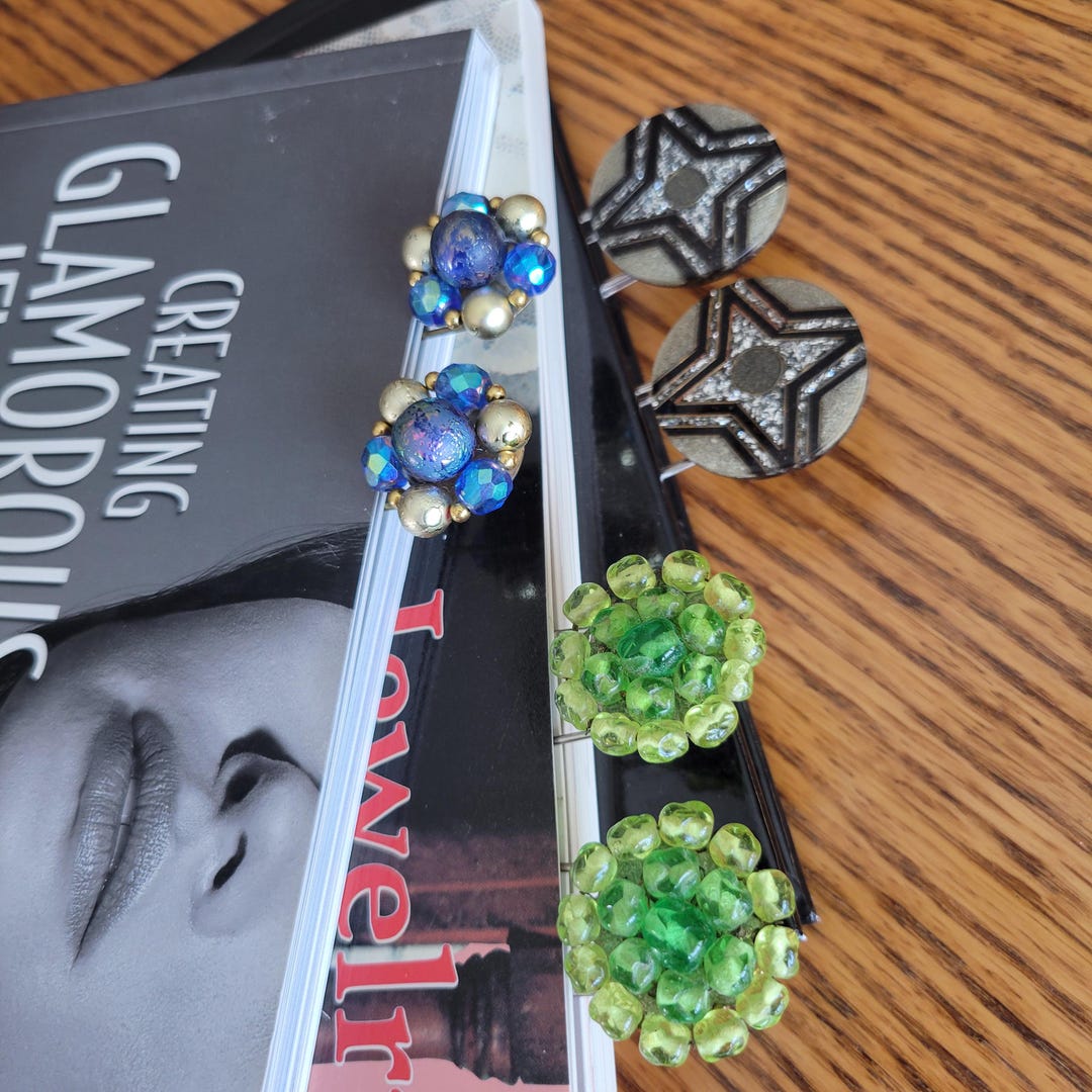 Vintage Jewelry Bookmarks. Repurposed and Upcycled Vintage Jewelry ...