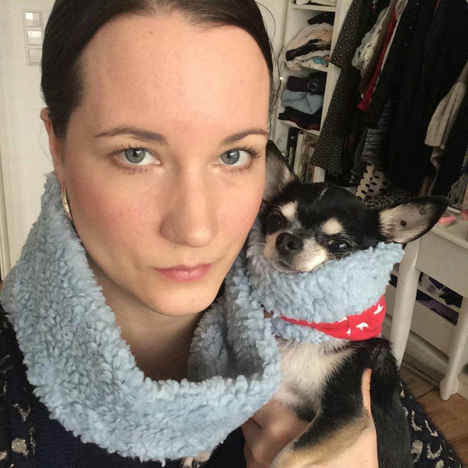 Petiro "cozy Match" Pet & Human Scarf. Snood | Cowl Matching Neckwarmer ...