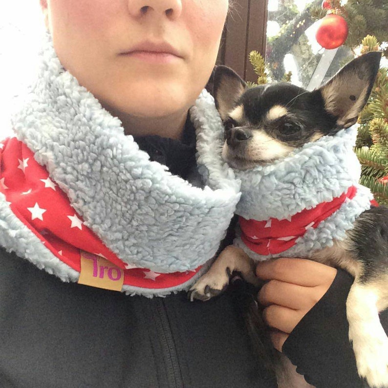 Petiro cozy Match Pet & Human Scarf. Snood Cowl - Etsy