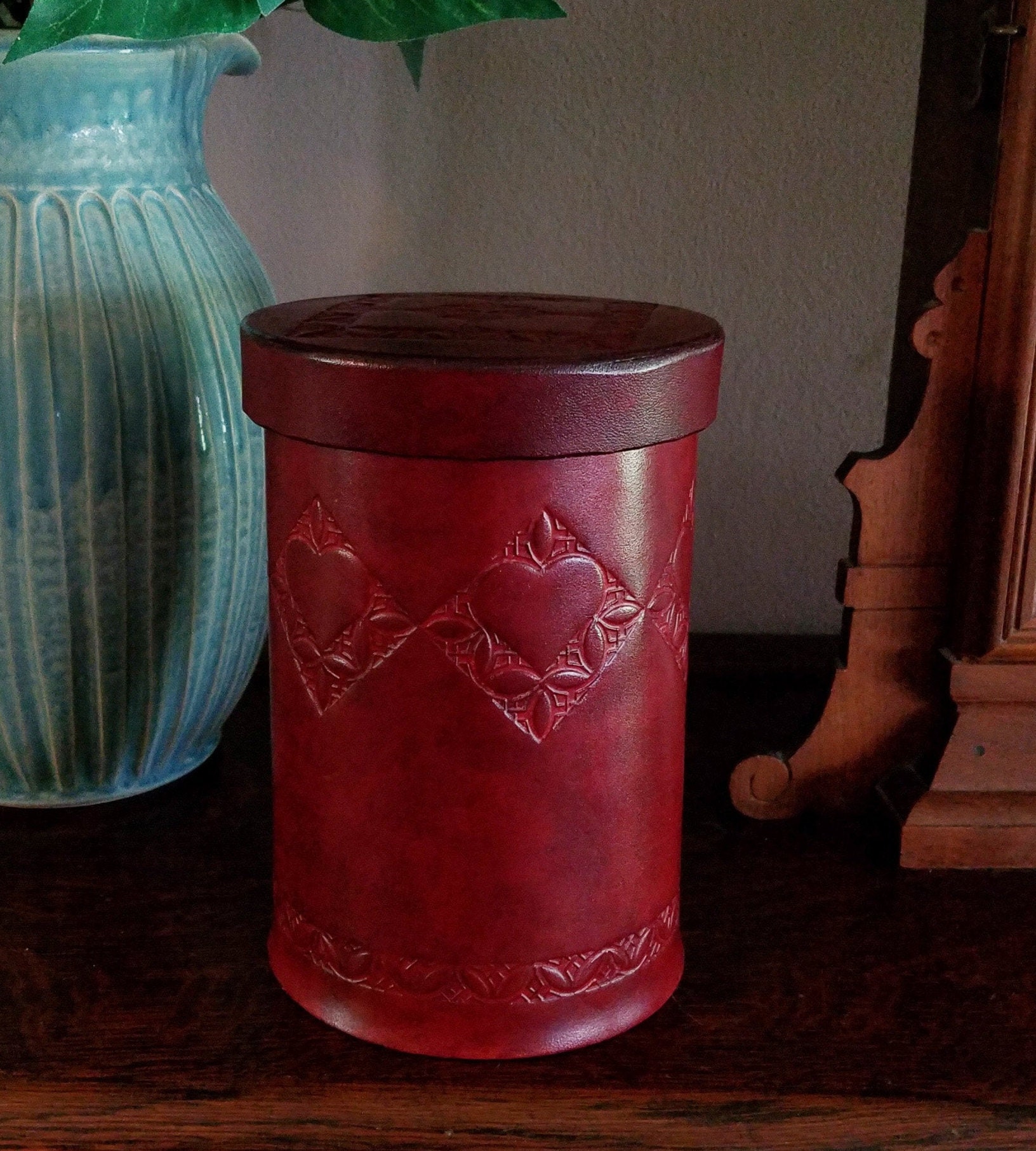 Leather Canister - Etsy