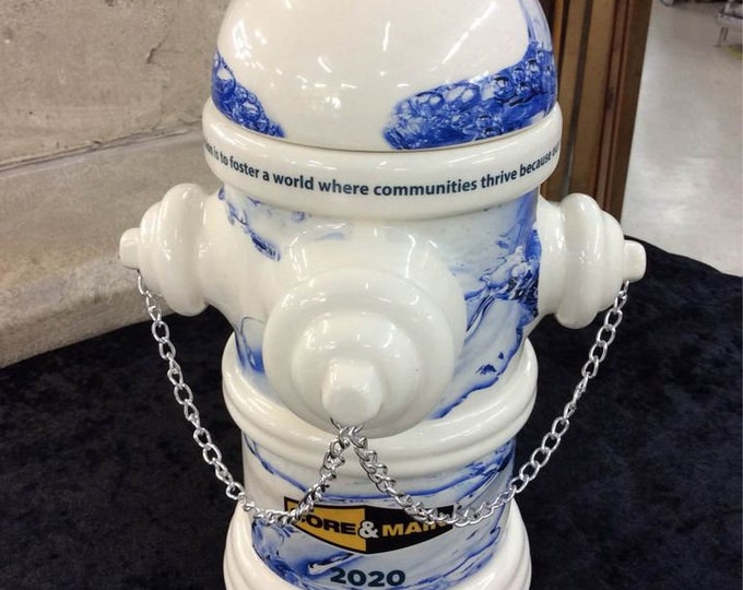 Ceramic 2020 "core & Main" Fire Hydrant Advertising Cookie Jar - Etsy