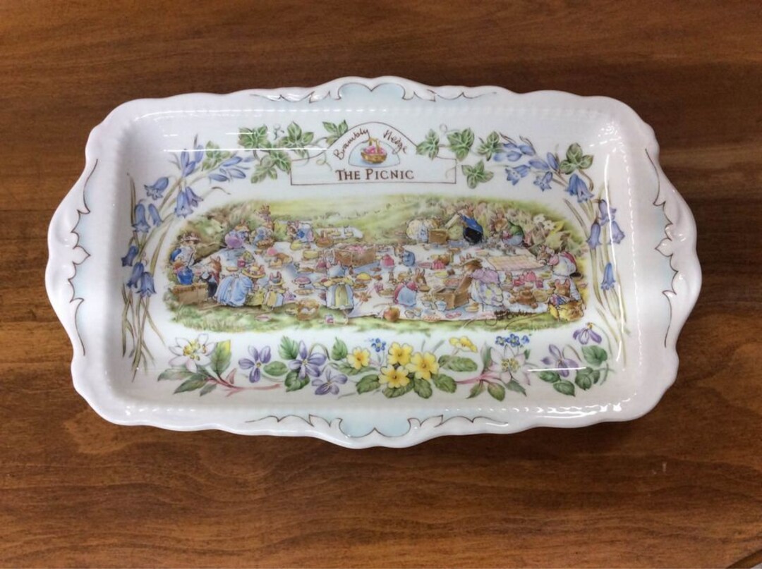 Royal Doulton 1989 Brambly Hedge the Picnic Bone China Tray - Etsy
