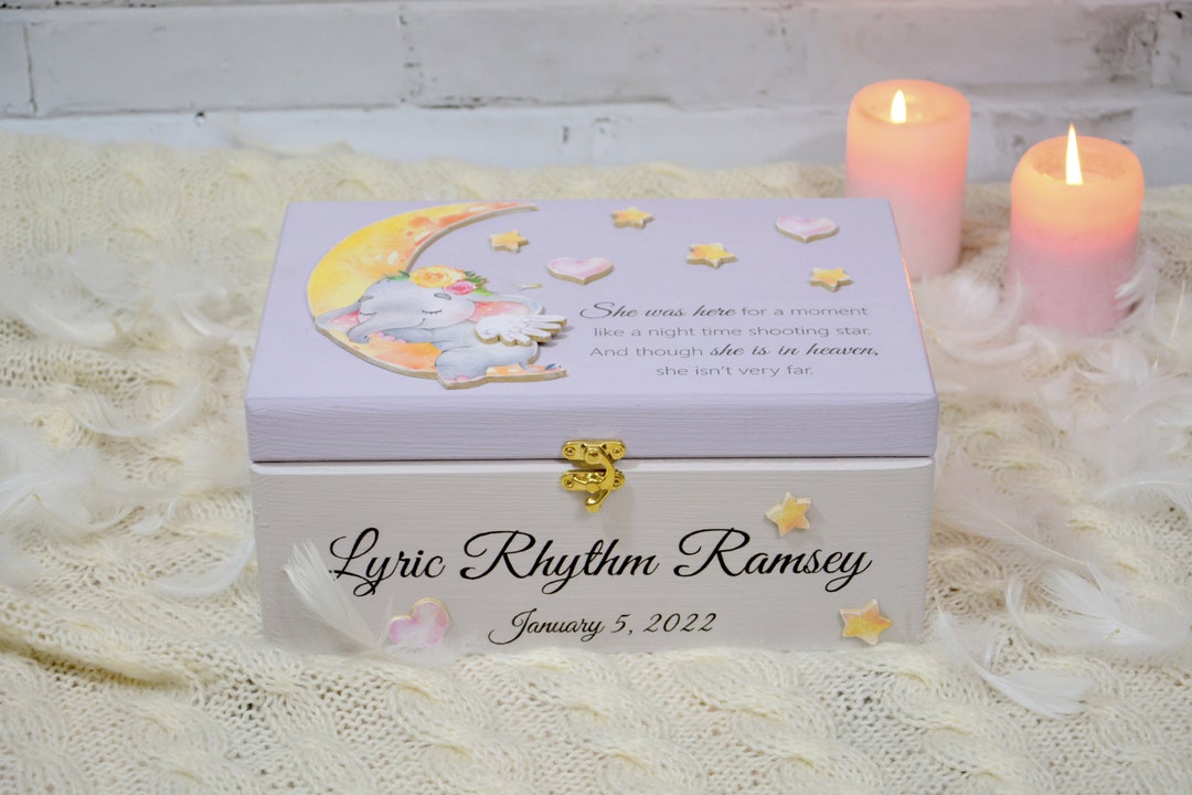 Baby Loss Memorial Box, in Memory of Child, Mom of an Angel, Angel Baby ...