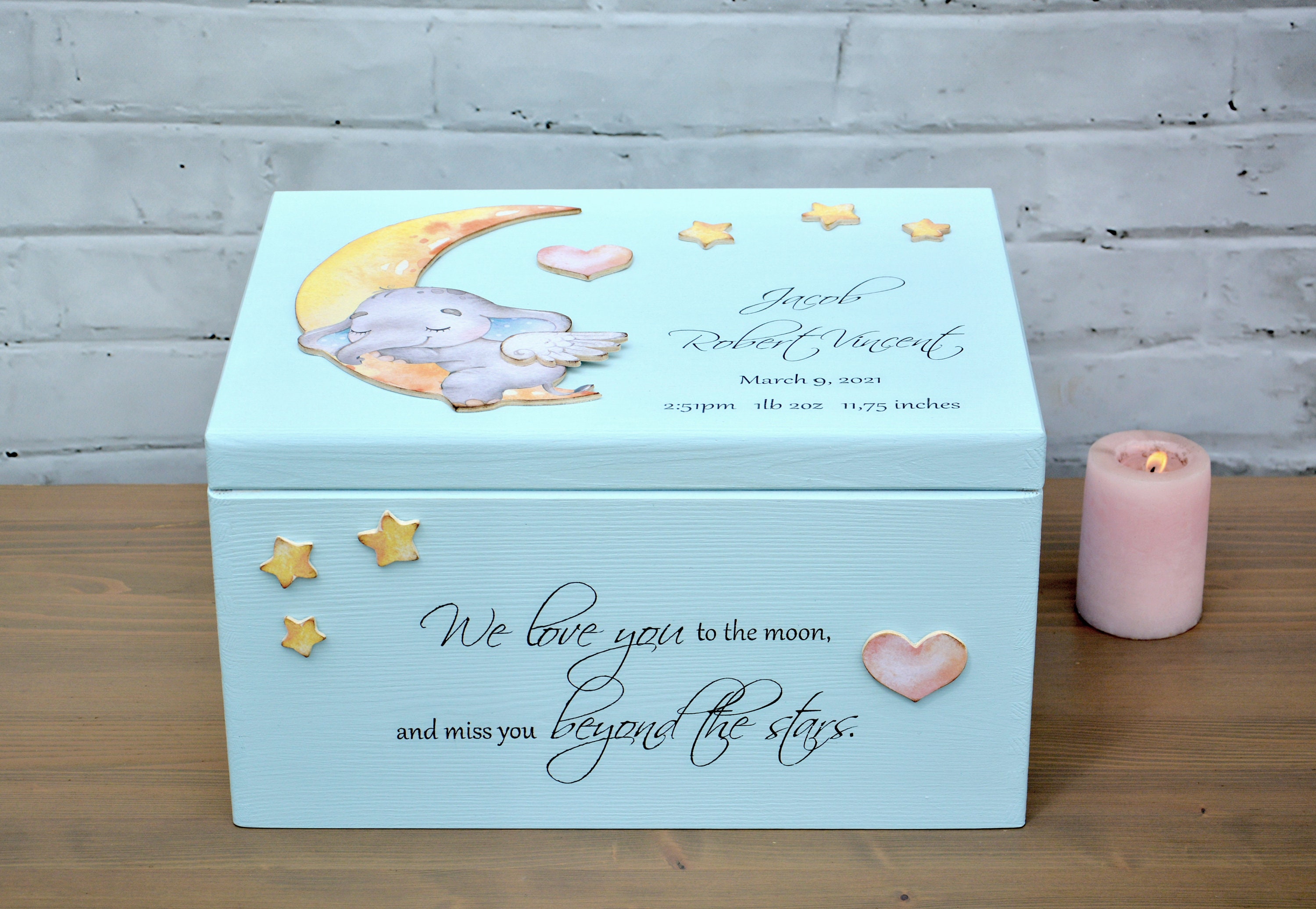 Baby Loss Memorial Box in Memory of Child Mom of an Angel - Etsy