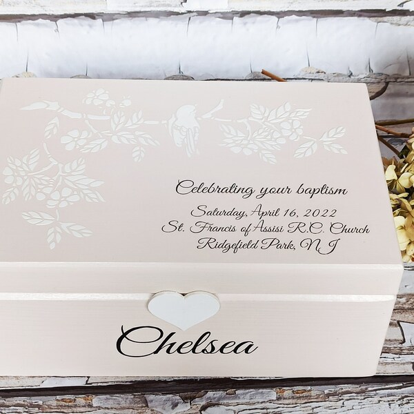 Baptism Keepsake Box - Etsy