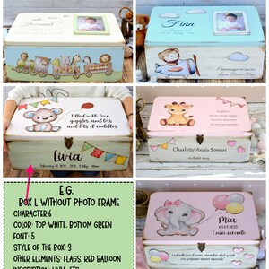 Newborn Baby Gift, Baby Memory Box With Photo, Gift for Baptism, Baby ...