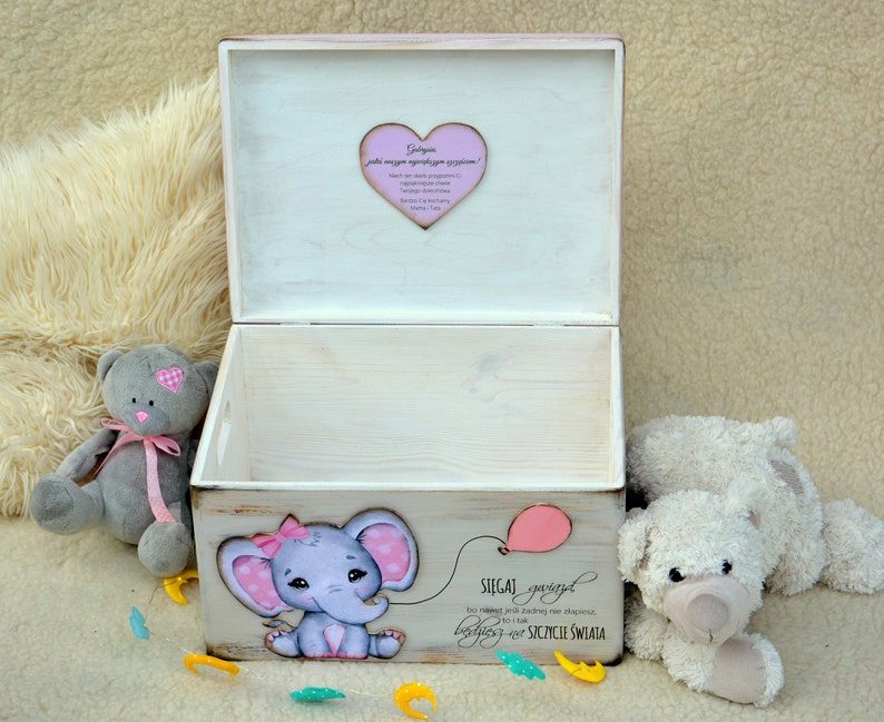 Personalized Wood Time Capsule Baby Keepsake for Girl Memory - Etsy