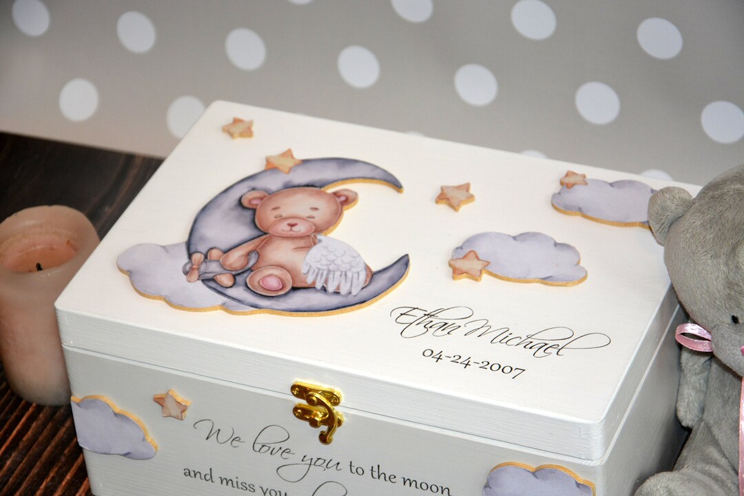 Baby Loss Memorial Box, in Memory of Child, Mom of an Angel, Angel Baby ...