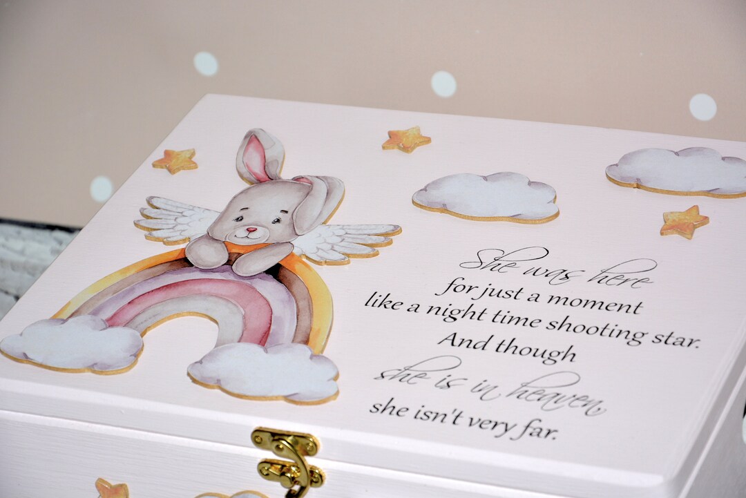 Baby Loss Memorial Box, in Memory of Child, Mom of an Angel, Angel Baby ...