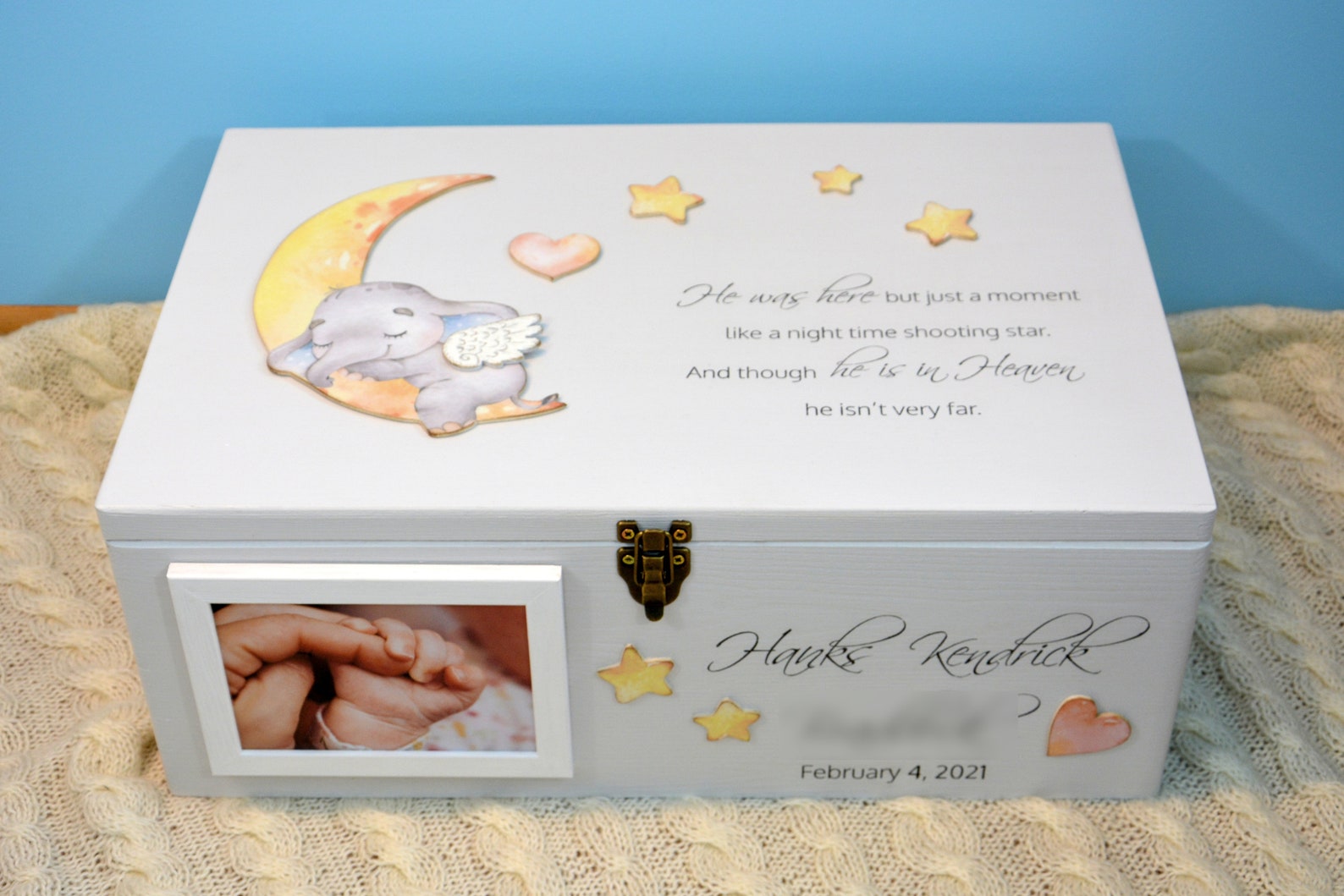 Baby Loss Memorial Box in Memory of Child Mom of an Angel - Etsy