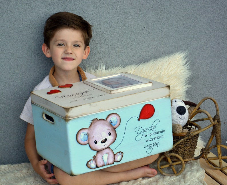 Memory Baby Boxbaby Box With Photo Personalized Gift for | Etsy