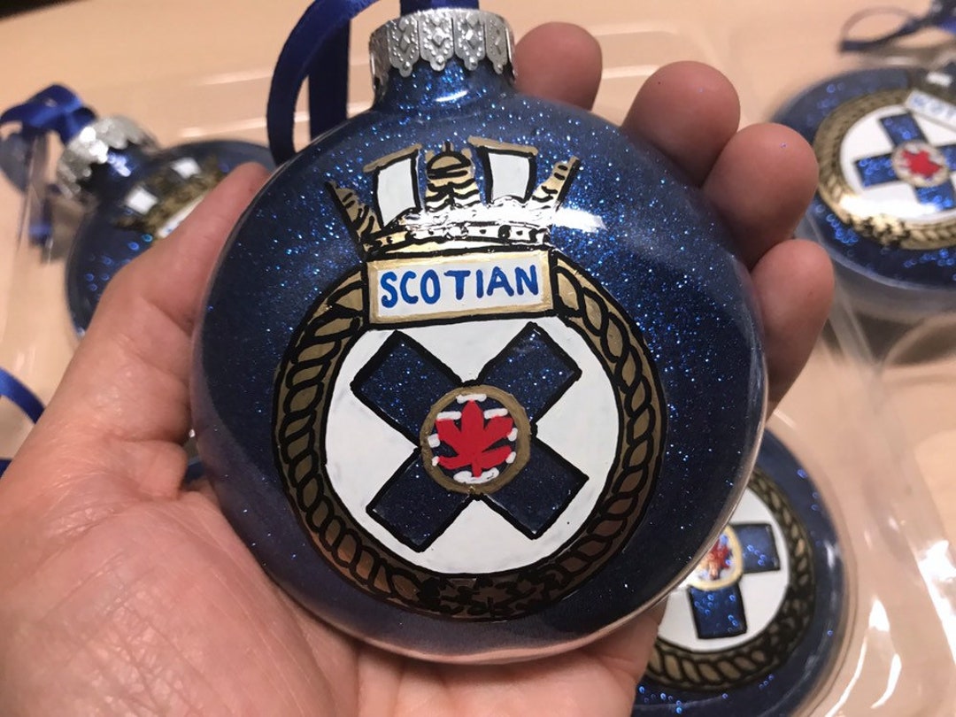 HMCS Scotian Handpainted Ornament Royal Canadian Navy - Etsy