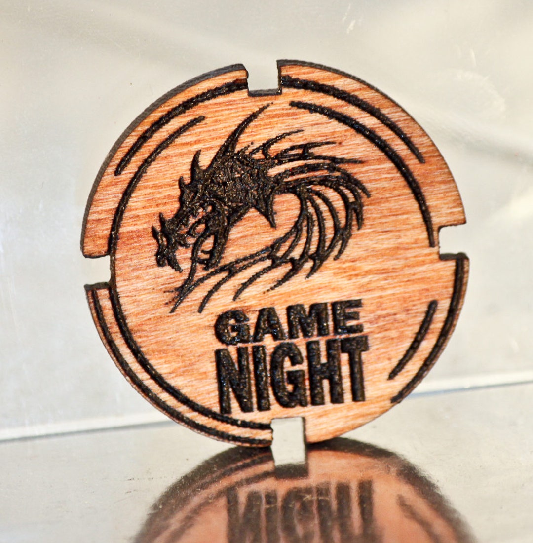 Wooden Poker Chips,custom Engraved Game Wood Coins,casino Game ...