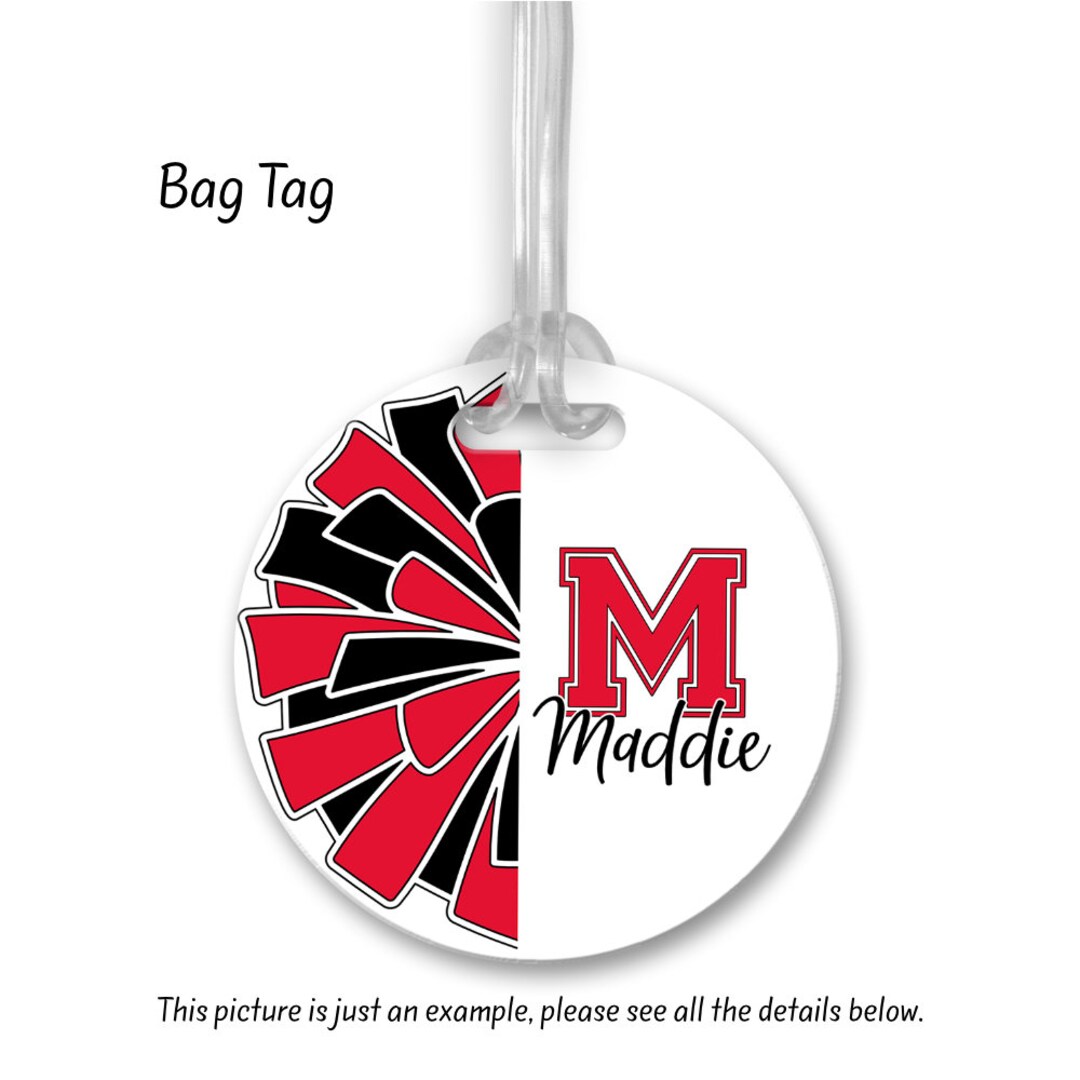 Personalized Cheer Bag Tag: Cheerleader Gift, Coach Gift - Etsy