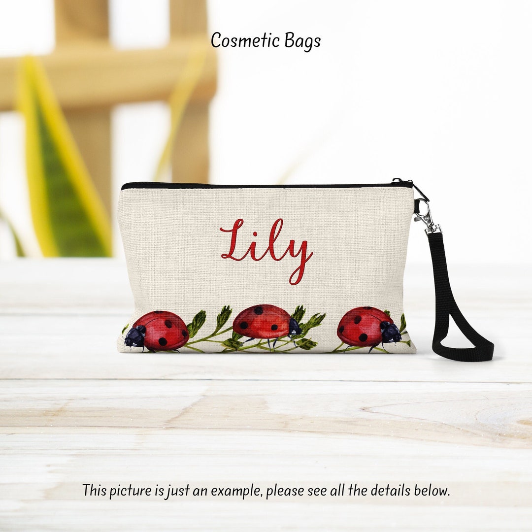 Lady Bug Makeup Bag - Perfect Gift for Her, Bridesmaid, Mom, & Teacher ...