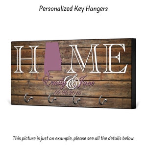 Personalized Housewarming Gift, New Home Gift, Key Holder, Key Rack ...