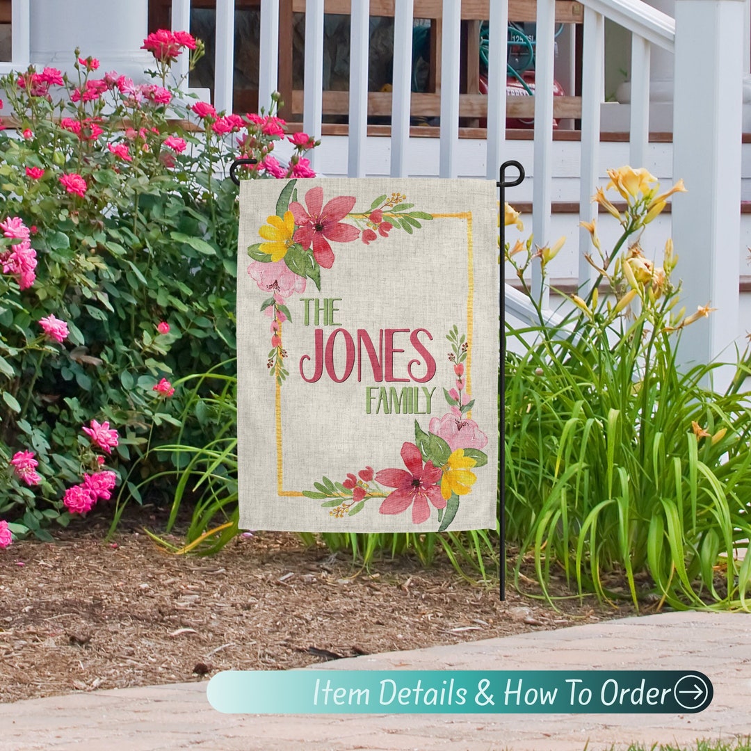 Personalized Garden Flag - Custom Yard Decor for Every Season - Etsy
