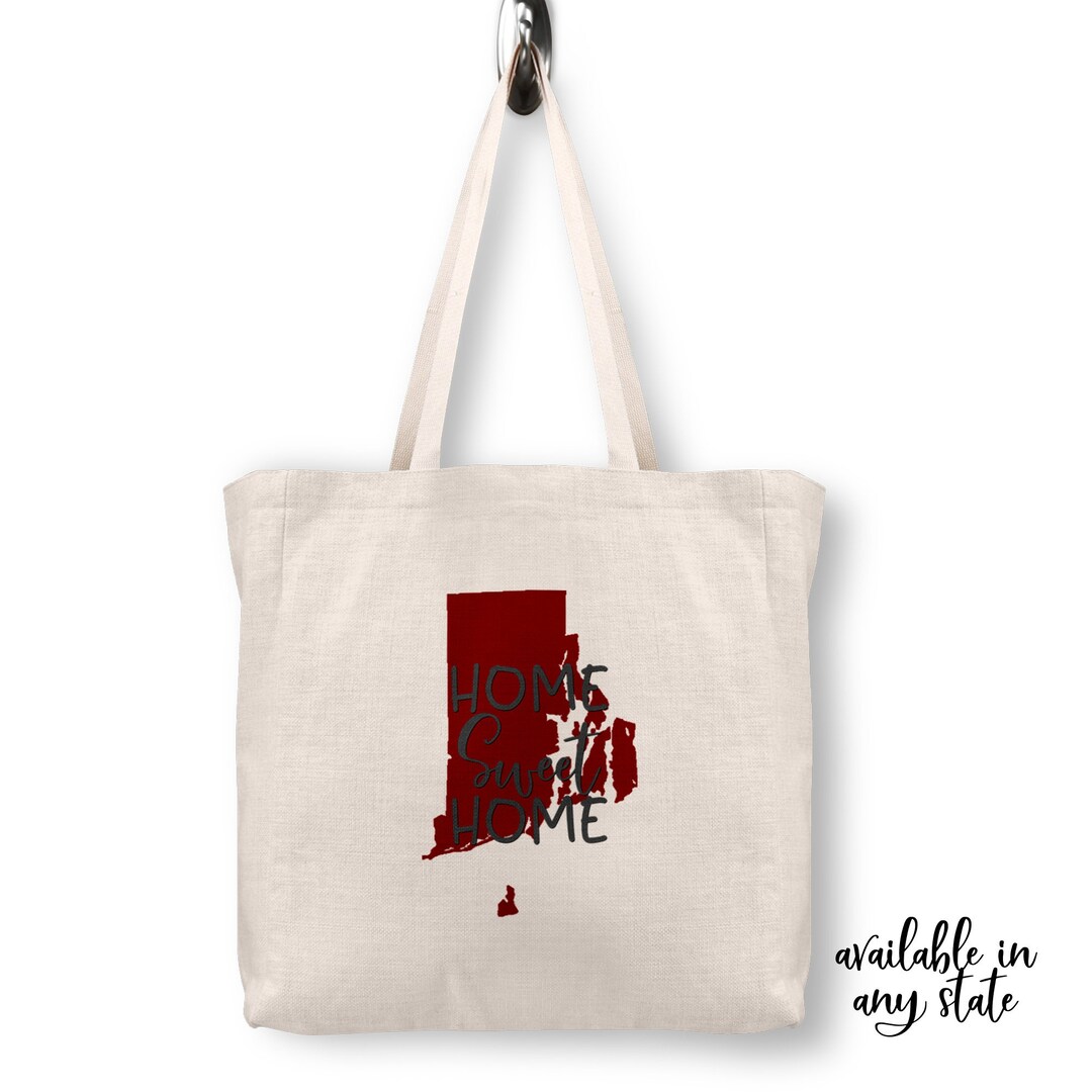 Rhode Island Tote Bag, State Tote Bag, Gift for Her, Tote Bag Quote ...