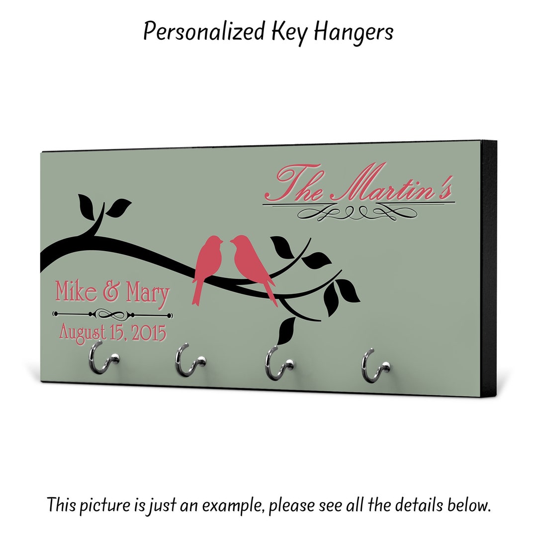 Personalized Housewarming Gift, New Home Gift, Key Holder, Key Rack ...