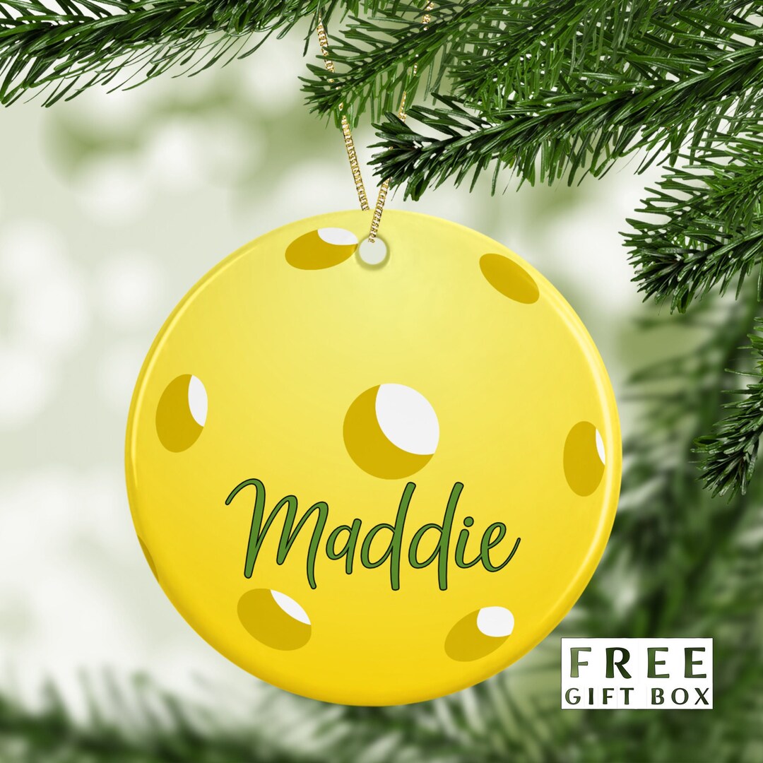 Pickleball Christmas Ornaments Sports Keepsake and Unique Stocking ...