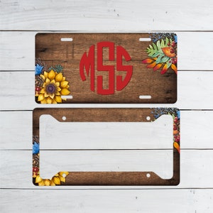 Autumn License Plate, License Plate Frame, License Plate Art, Car Tags ...