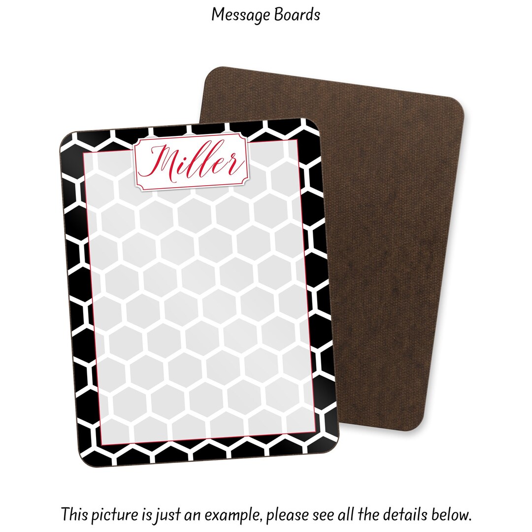 Personalized Dry Erase Board, Custom Memo Board, Dorm Room Decor, to Do ...