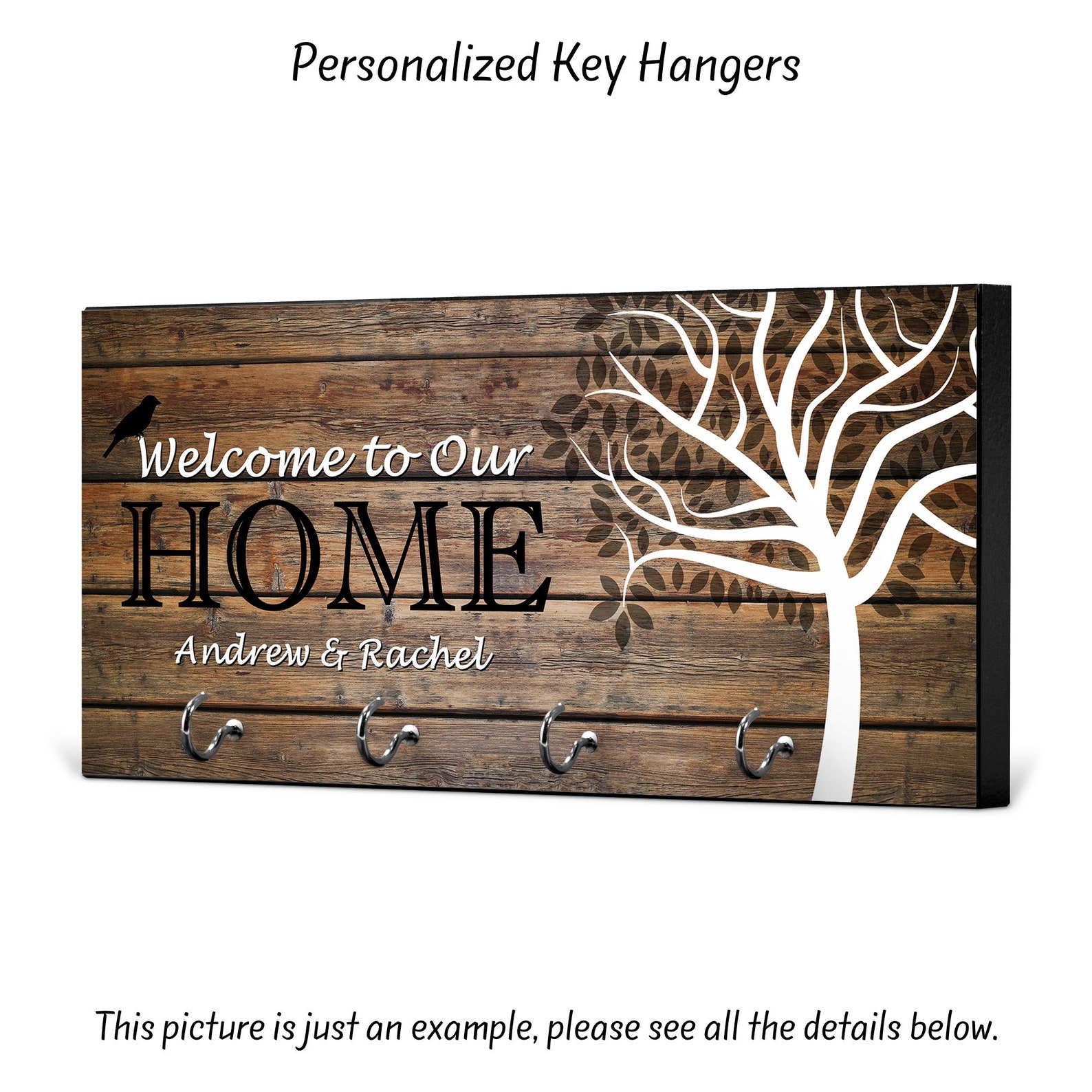 Key Holder for Wall Wedding Gift Welcome to Our Home - Etsy