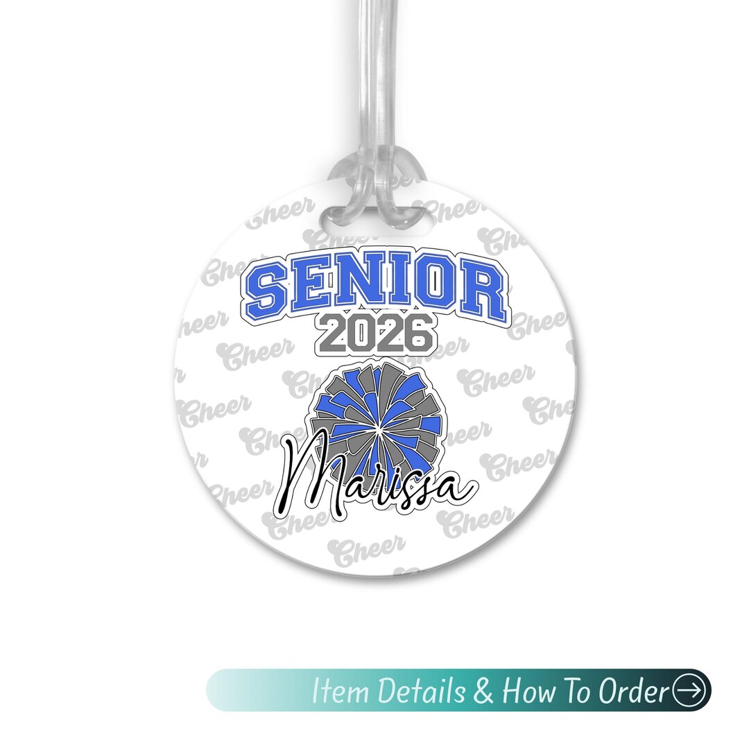 Personalized Cheer Bag Tag: Cheerleader Gift, Coach Gift - Etsy
