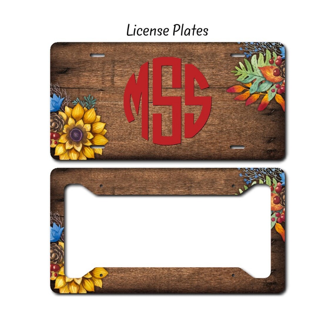 Autumn License Plate License Plate Frame License Plate Art | Etsy