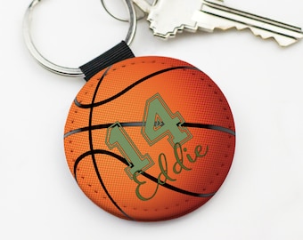 Personalized Basketball Keychain LARGE 'name Only' - Etsy